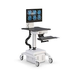 Mobile Medical Computer Cart with Optional Battery – Height Adjustable ...