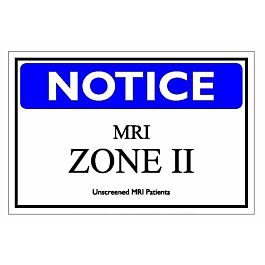 Buy MRI Zone 2 Sign for only $38 at Z&Z Medical